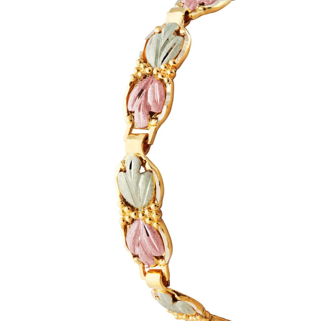 Landstroms Classic Black Hills Gold link Bracelet with Grape Clusters ...