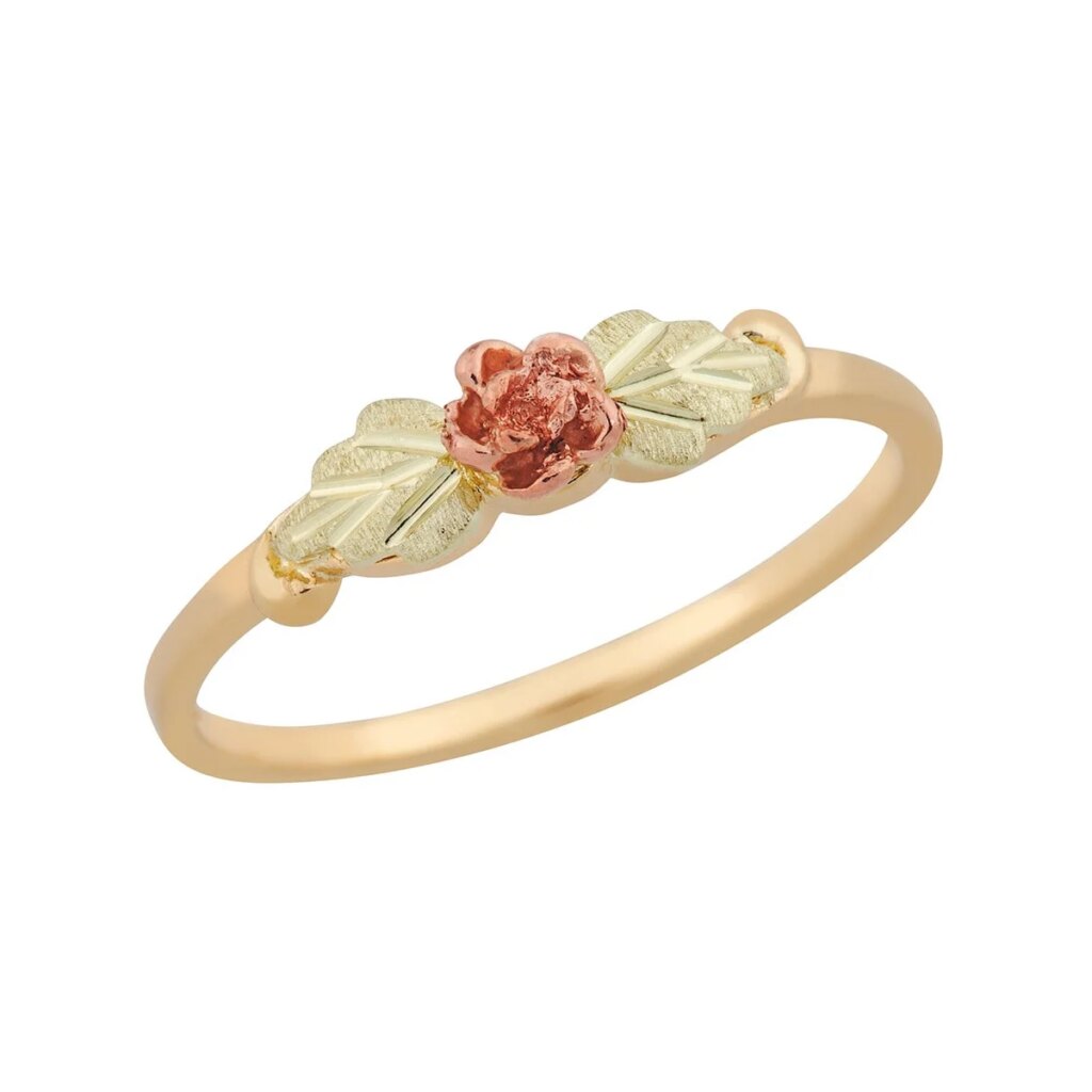 Mt Rushmore Black Hills Gold Rose Ring - G 70