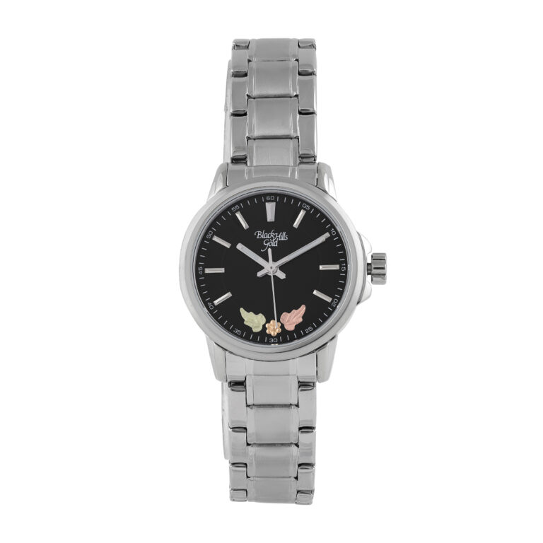Black Hills Gold Fashion Watch with Small Black Dial - MRWR8022-UT16